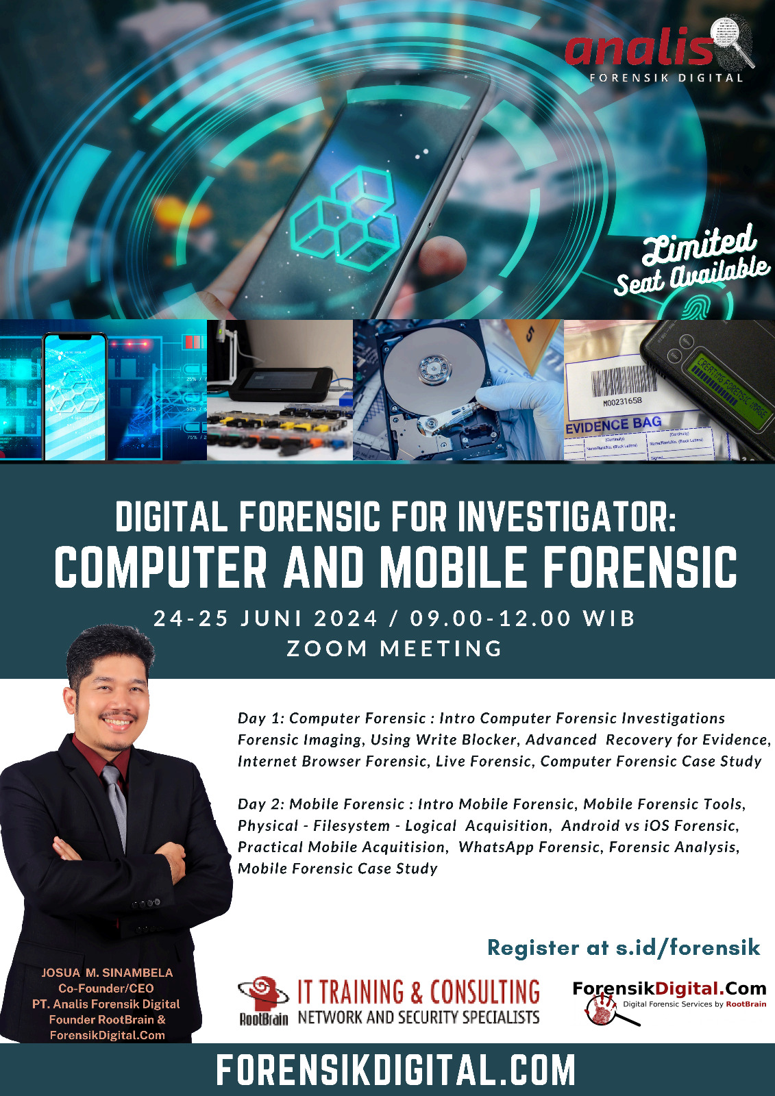 Workshop “Digital Forensic for Investigator” periode Juni 2024 ...