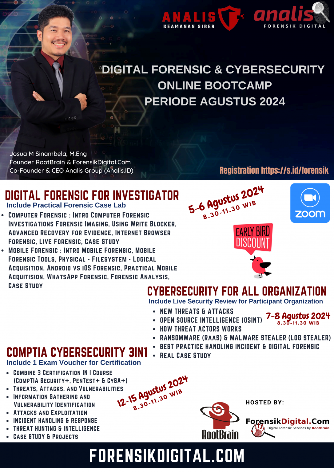 Digital Forensic & Cybersecurity Online Bootcamp periode Agustus 2024 ...